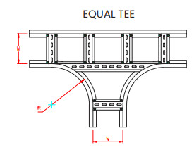Cable Ladder - Horizontal Tee & Cross (Equal) | UMI Cable Support Solution